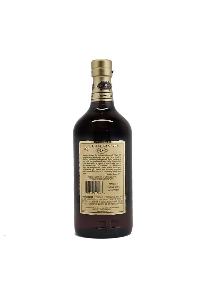 Ron Matusalem Gran Reserva 18 Year Old | Oaksliquors.com Ron Matusalem Gran Reserva 18 Year Old | Oaksliquors.com