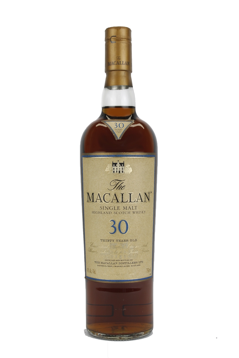 Macallan 30 Year Old Sherry Cask Vintage Label | Oaksliquors.com