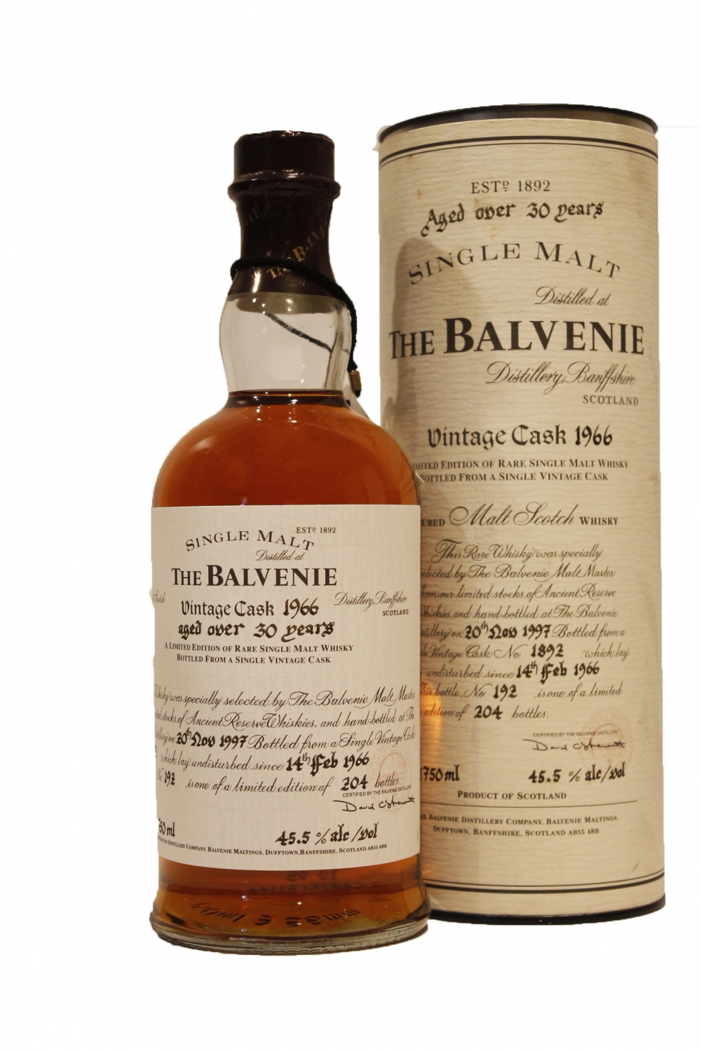 Balvenie Vintage Cask 1966 Cask #1892 | Oaksliquors.com