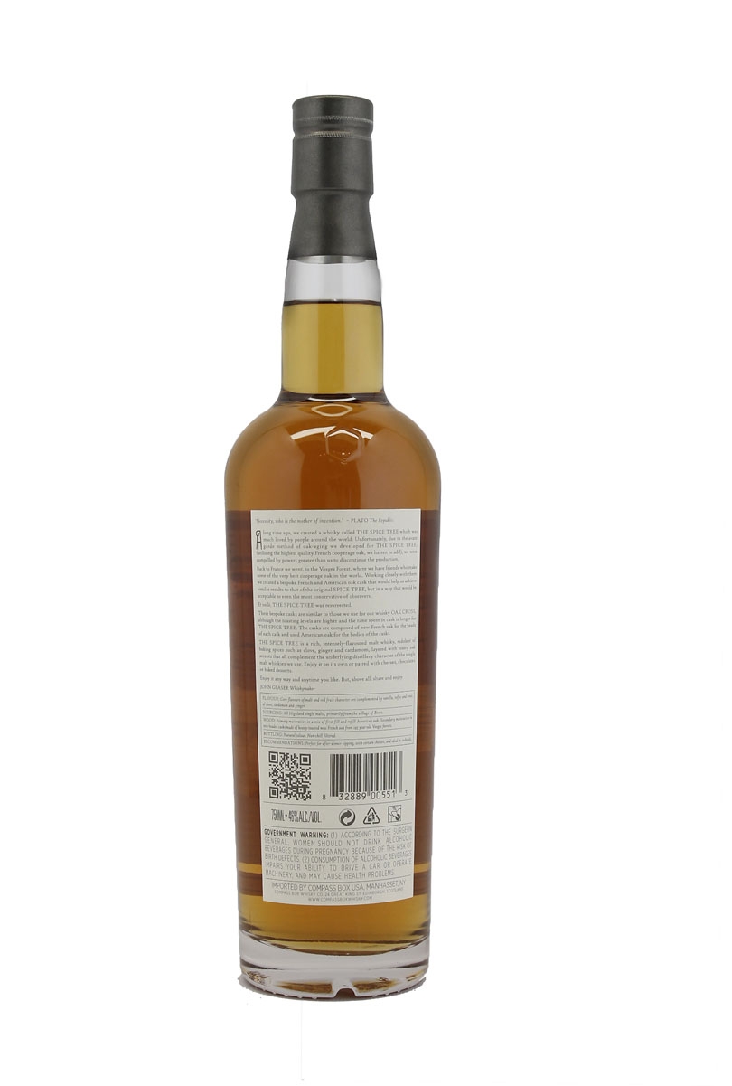 Compass Box Spice Tree Blended Scotch Whisky | Oaksliquors.com