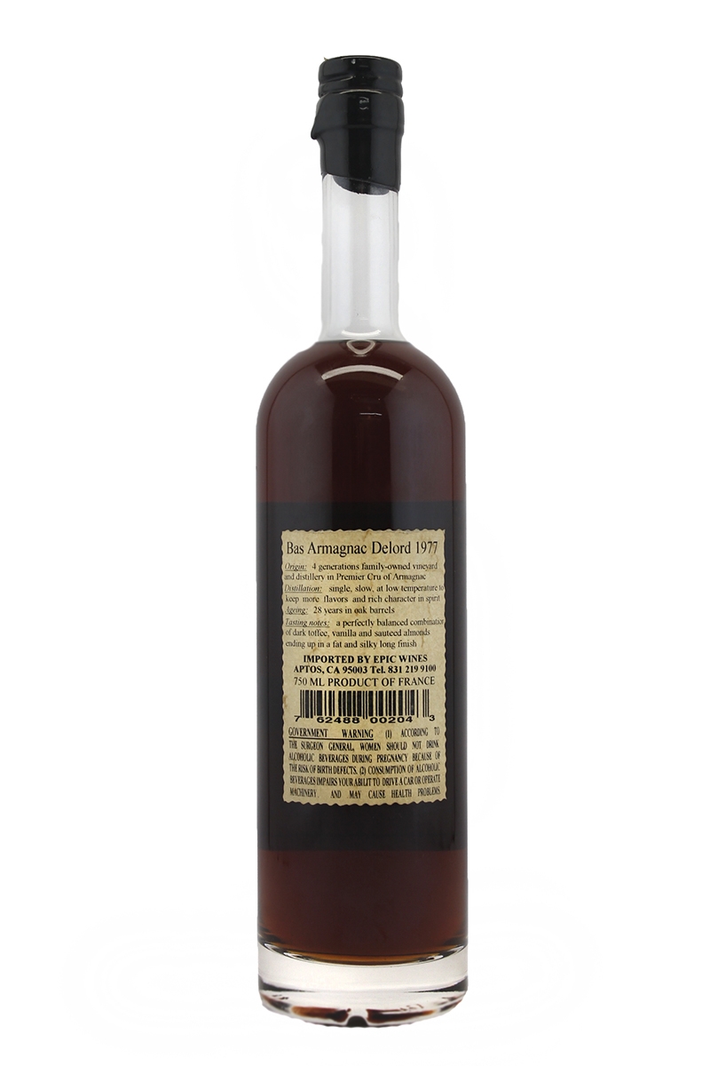 Delord Armagnac 1977 | Oaksliquors.com