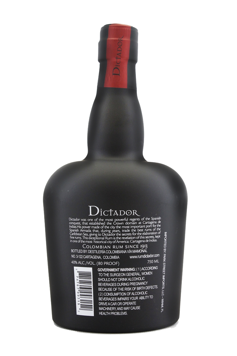 Dictador Solera System 12 Year Old Rum | Oaksliquors.com