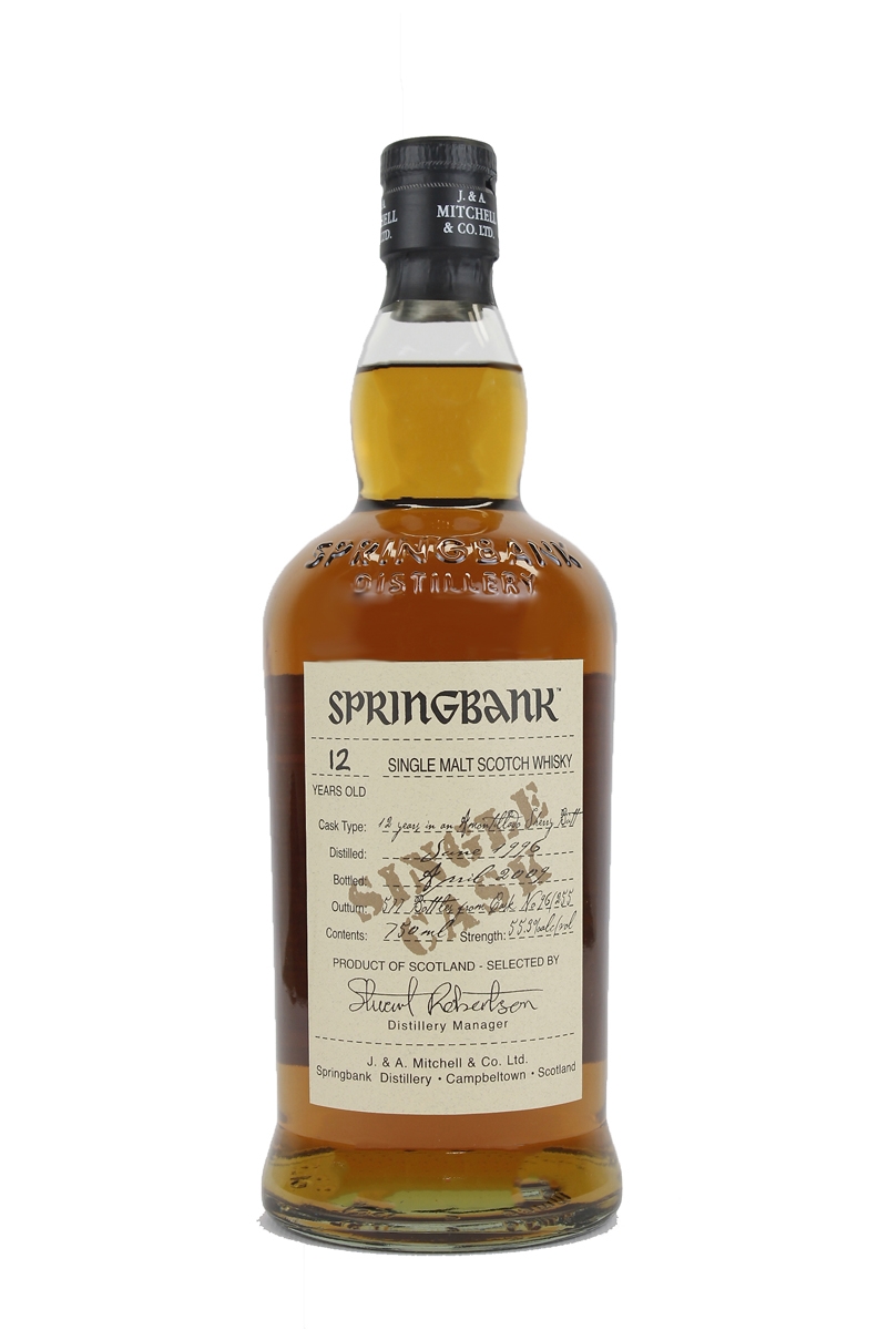 Springbank 12 Year Old Single Cask Amontillado Sherry | Oaksliquors.com